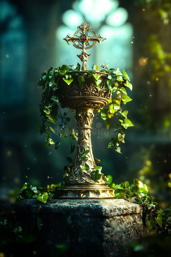 The Detailed Medieval Scepter, Draped in Ivy, is Enveloped by a ...