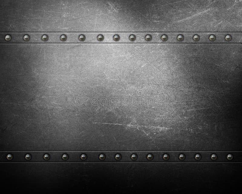 Metal Texture Background with Rivets Stock Illustration - Illustration ...