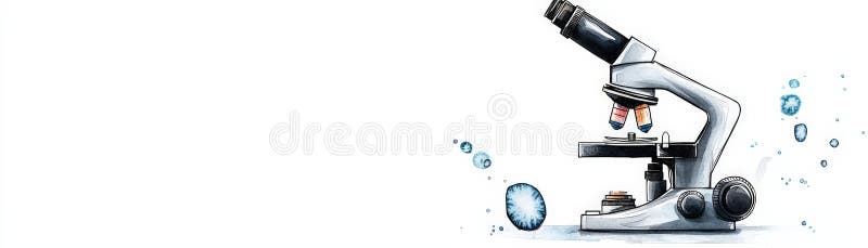 A Detailed Microscope Illustration Showcasing Scientific Exploration ...