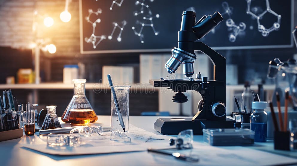 Detailed Microscope Setup in Laboratory Environment Stock Photo - Image ...