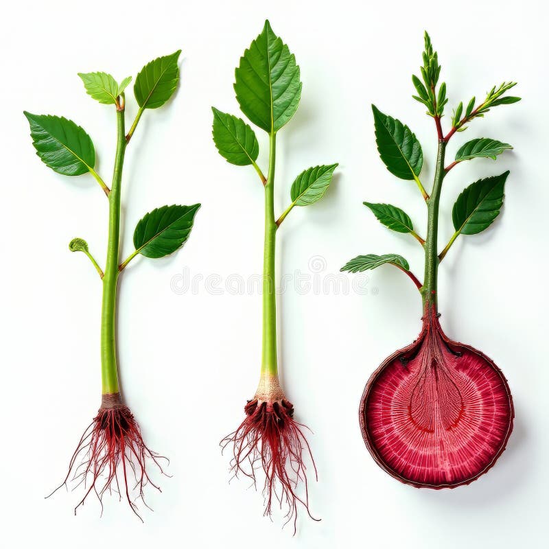Detailed Microscopic CrossSections of Dicot and Monocot Stems and Roots ...