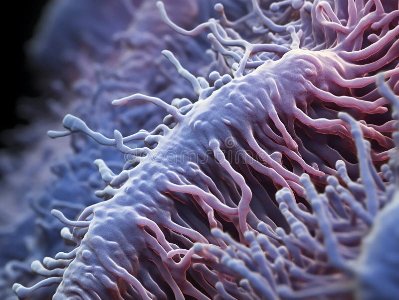 Detailed Microscopic Image of Bacillus Anthracis Stock Illustration ...