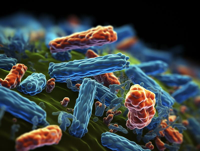Detailed Microscopic Image of Bacillus Anthracis Stock Illustration ...