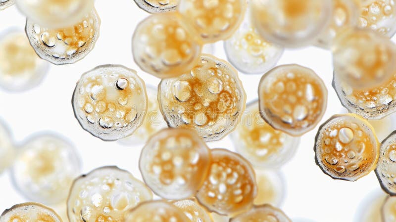 Microscopic View of Yeast Cells in High Detail Stock Illustration ... Microscopic View of Yeast Cells in High Detail Stock Illustration ...