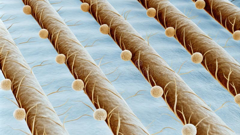 A Detailed Microscopic Image of a Substrate Surface Illustrating the ...