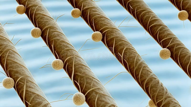 A Detailed Microscopic Image of a Substrate Surface Illustrating the ...