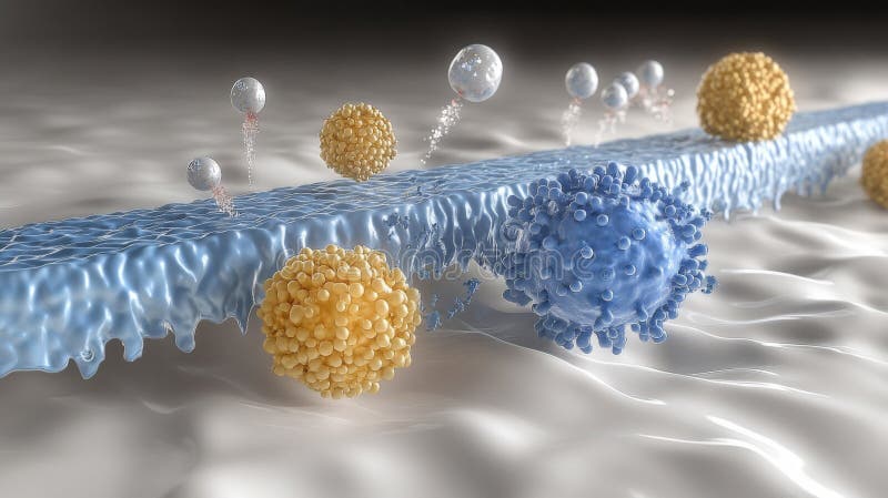 Detailed Microscopic View of Cellular Interaction with Spherical ...
