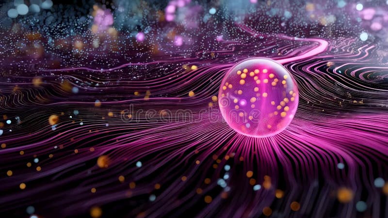 Microscopic Particle Network Stock Video - Video of generated, complex ...