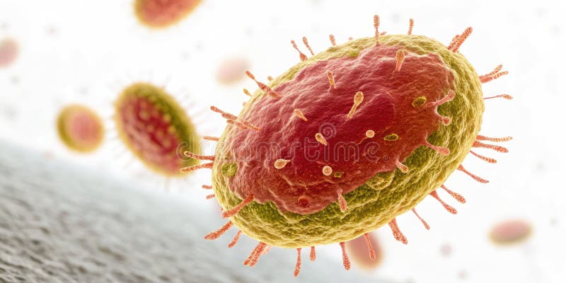 Detailed Microscopic View of GramPositive Cocci Bacteria a Scientific ...