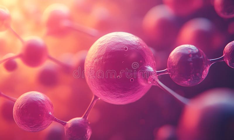 AI-Generated Molecular Structure Stock Illustration - Illustration of ...