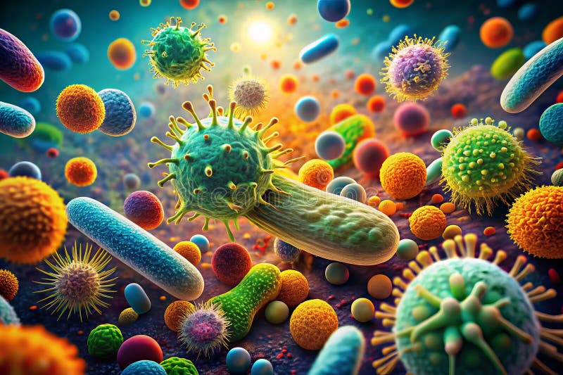 Detailed Microscopic View of Pathogenic Bacteria Morphology Behavior ...