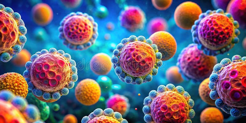 Detailed Microscopic View of Polymorphonuclear Leukocytes a ...