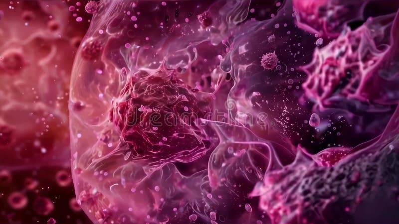 Microscopic View of Red Cell Surrounded by Plasma Stock Video - Video ...