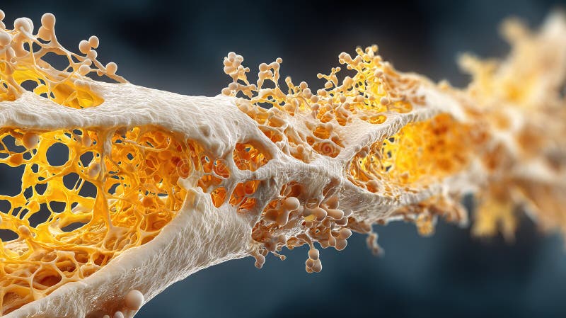 Detailed Microscopic View Revealing a Complex Biological Structure with ...