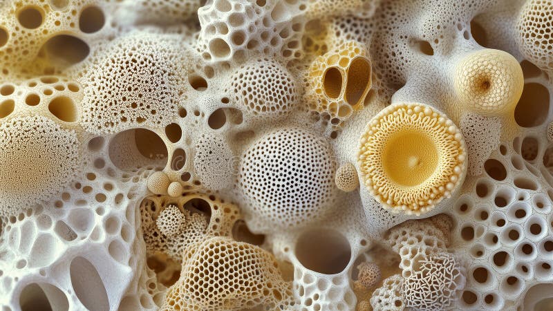 A Detailed Microscopic View of Various Pollen Grains, Spores, and ...