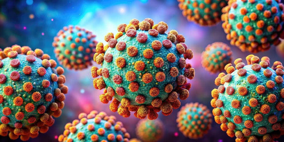 HPV Virus Molecules a Microscopic View of a CancerCausing Pathogen and ...
