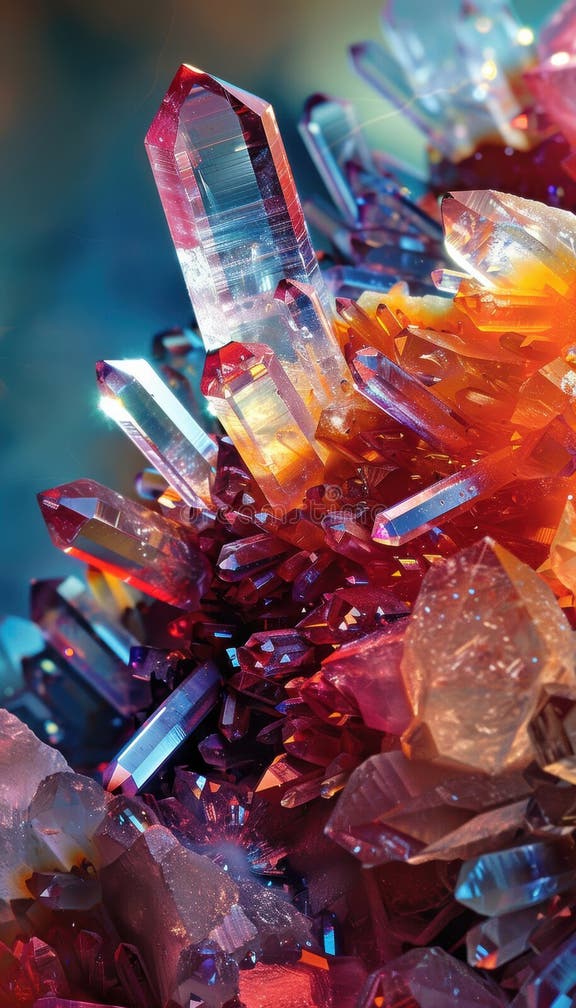 Detailed Mineral Crystal with Precise Atomic Arrangement in X-Ray ...