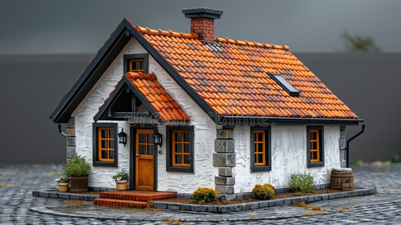 Detailed Miniature House Model Representing Chaos in Design and ...