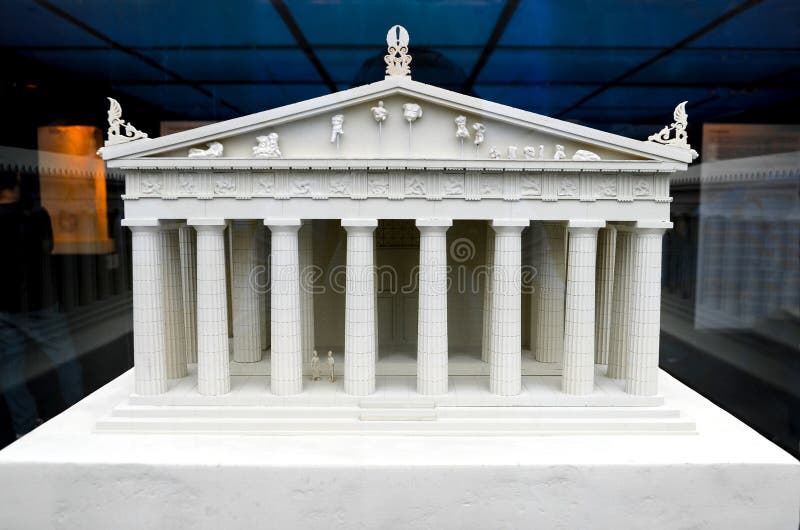 Detailed Miniature Model of Parthenon Editorial Image - Image of ...