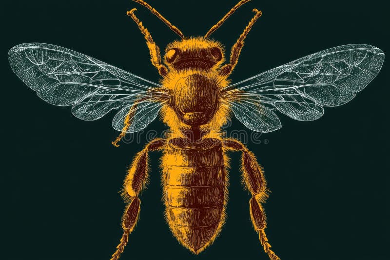 Unique Honey Bee Animal Realistic Illustration Stock Photos - Free ...