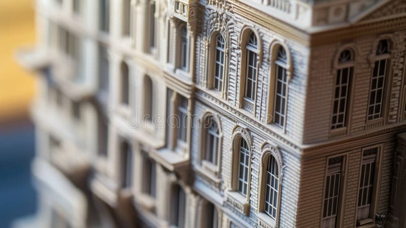 A Detailed Model of a Building, Suitable for Architectural or Interior ...