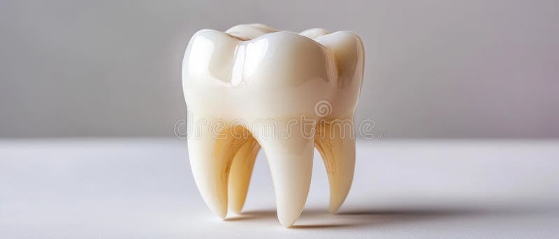 A Detailed Model of a Dental Implant Demonstrates the Anatomical ...
