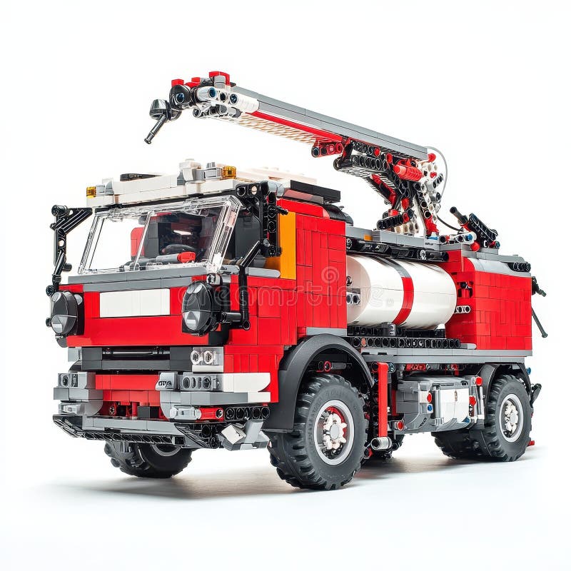 A Detailed Model of a Fire Truck, Showcasing Its Design and Features ...