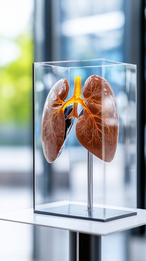 Detailed Anatomical Model of Human Lungs in a Transparent Acrylic ...