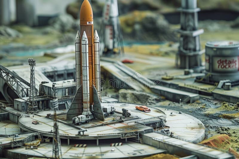 Galactic Dreams Miniature Space Shuttle Takes Center Stage Stock ...