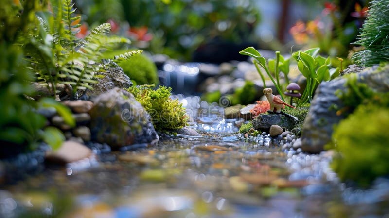 A Detailed Model of a Stream Ecosystem Complete with Miniature Trees ...