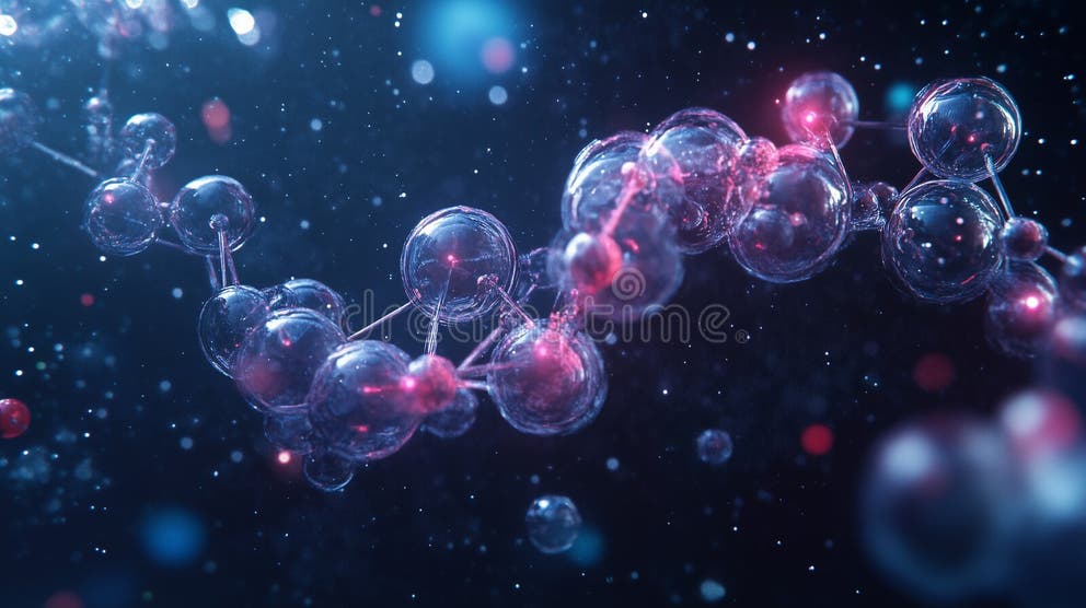 Detailed Model of a Transparent DNA Strand Showcasing Molecular ...