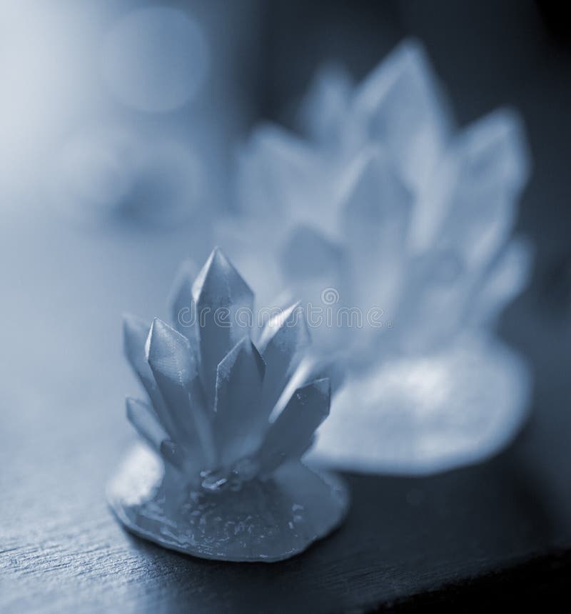 Detailed Models in Form of Crystals Printed on 3D Printer from Polymer ...