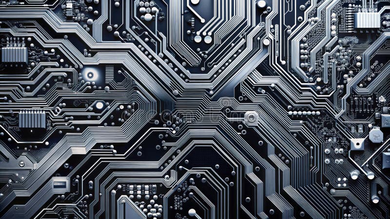 Detailed Monochrome Electronic Circuit Board Pattern a Deep Dive into Motherboard Technology ...