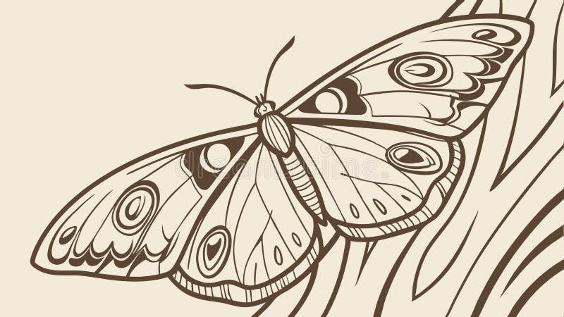 Detailed Moth Illustration. Insect Nature Art Vector Design Generative ...