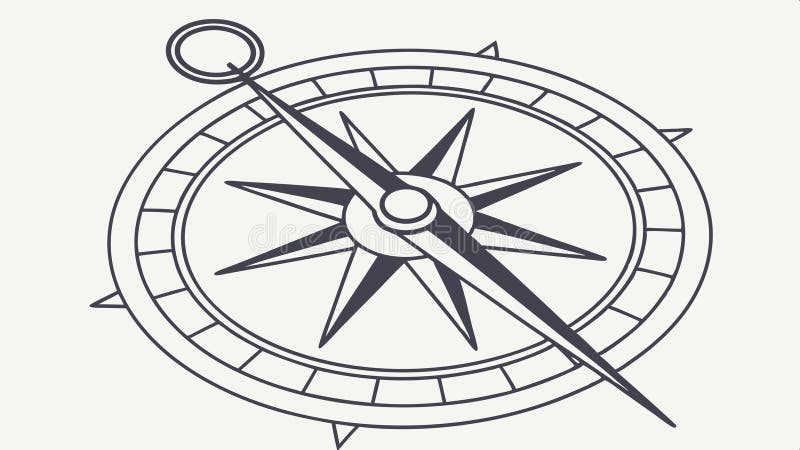 Detailed Nautical Compass Illustration, Vector Design Generative AI Stock Vector - Illustration ...
