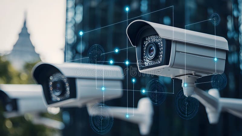 Detailed Network Diagram Illustrating Multiple Connections in Security ...