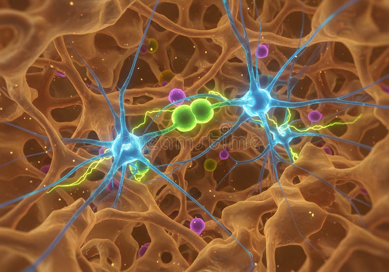 Detailed Neural Network Illustration Stock Illustration - Illustration ...