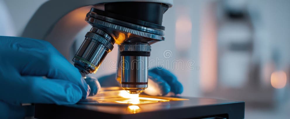 The Detailed Observation of a Sample Using a High-tech Microscope in a ...