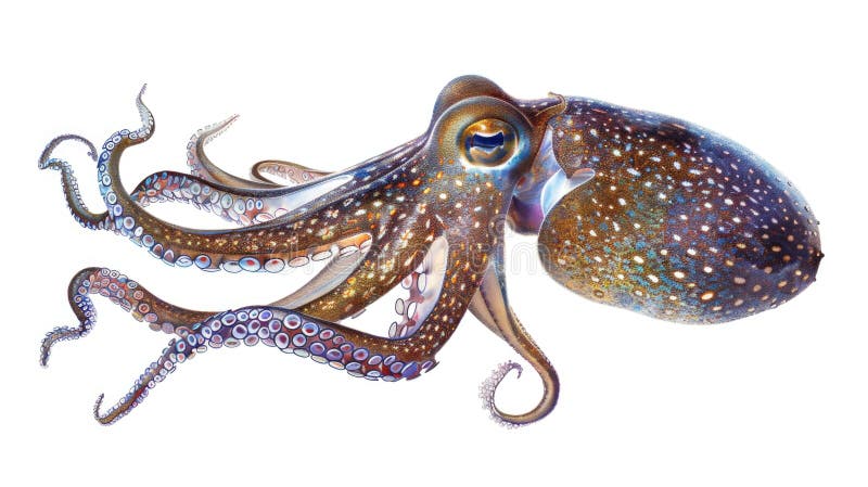 Detailed Octopus Illustration, Perfect for Educational Materials Stock ...