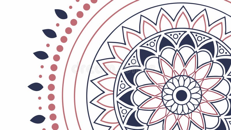 Detailed Ornate Half-Mandala, Vector Design Generative AI Stock Vector ...