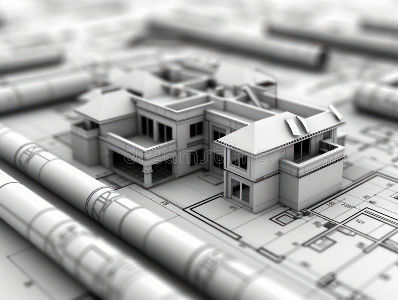 Detailed Outline of a Planner Constructing a New House Project ...