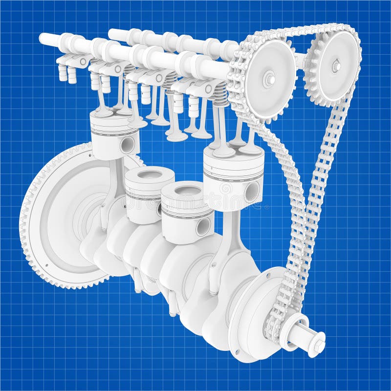 Car Engine Blueprint Stock Illustrations – 6,098 Car Engine Blueprint ...