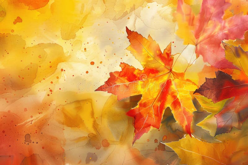 Detailed Painting of a Single Leaf, Suitable for Art Projects Stock ...