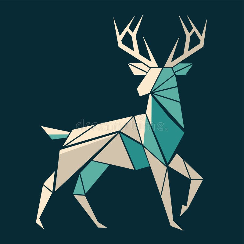 A Detailed Paper Deer Crafted with Precision and Folded into a ...