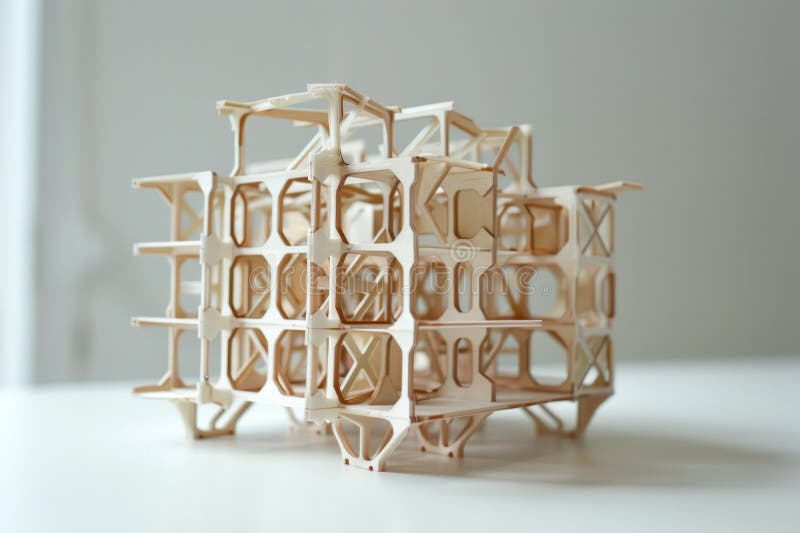 Detailed Paper Model of a Building, Showcasing Intricate Craftsmanship ...