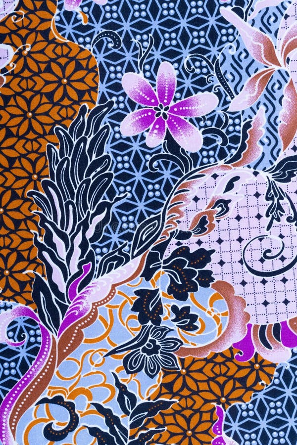 The Detailed Pattern of Batik Cloth Stock Illustration - Illustration ...