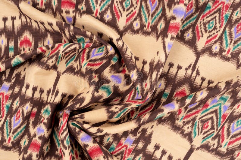 Detailed Flower Pattern of Indonesian Batik Cloth Textile Stock Image ...