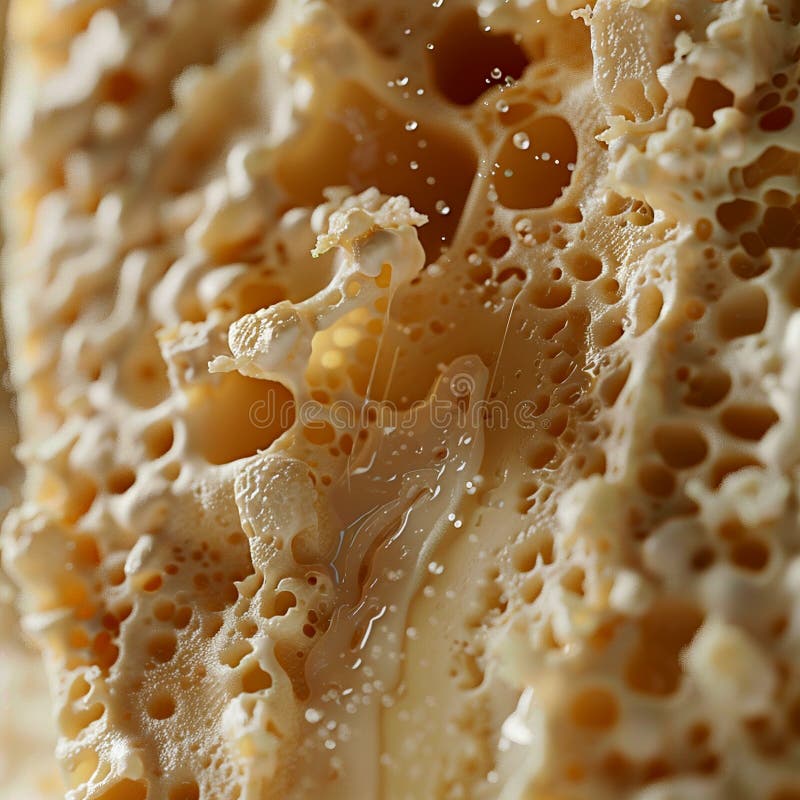 Close-up of Honeycomb Structure Showcasing Intricate Patterns and ...