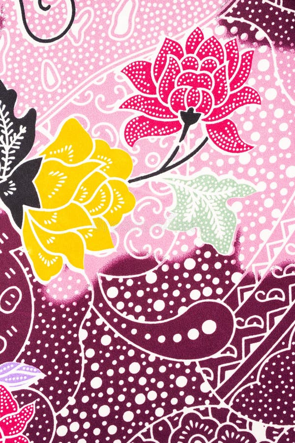 The Detailed Patterns of Indonesia Batik Cloth Stock Image - Image of ...