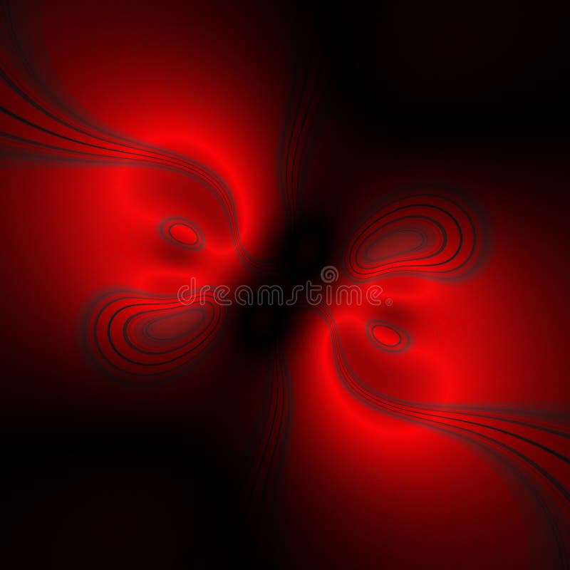 Doodle Character Cyclone Style Design in Scarlet and Black Stock ...